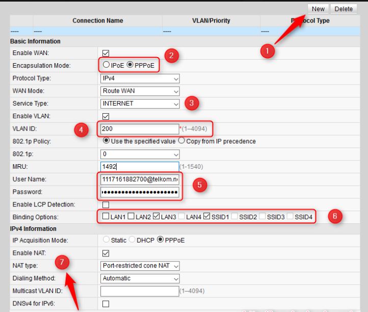 Setting Konfigurasi Modem Fiber Optik Huawei HG8254