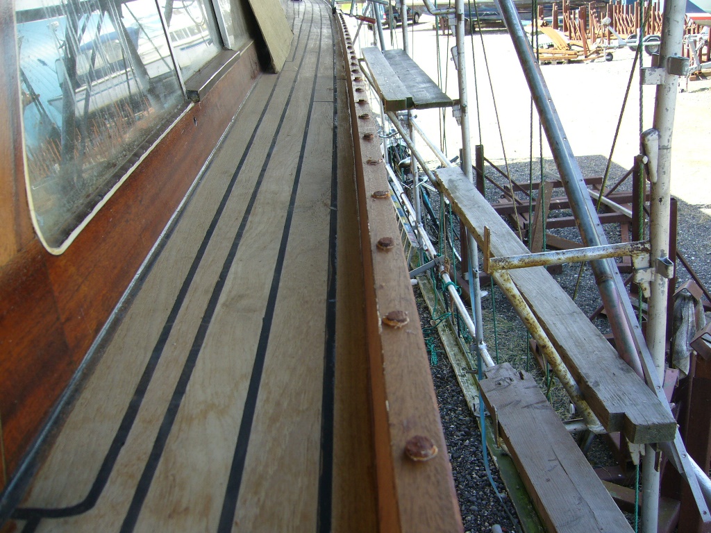 Storebro 34 Rebuilt: Toe Rail and Rubbing stroke