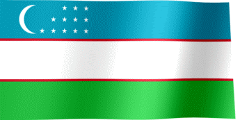 Flag of Uzbekistan (GIF) - All Waving Flags