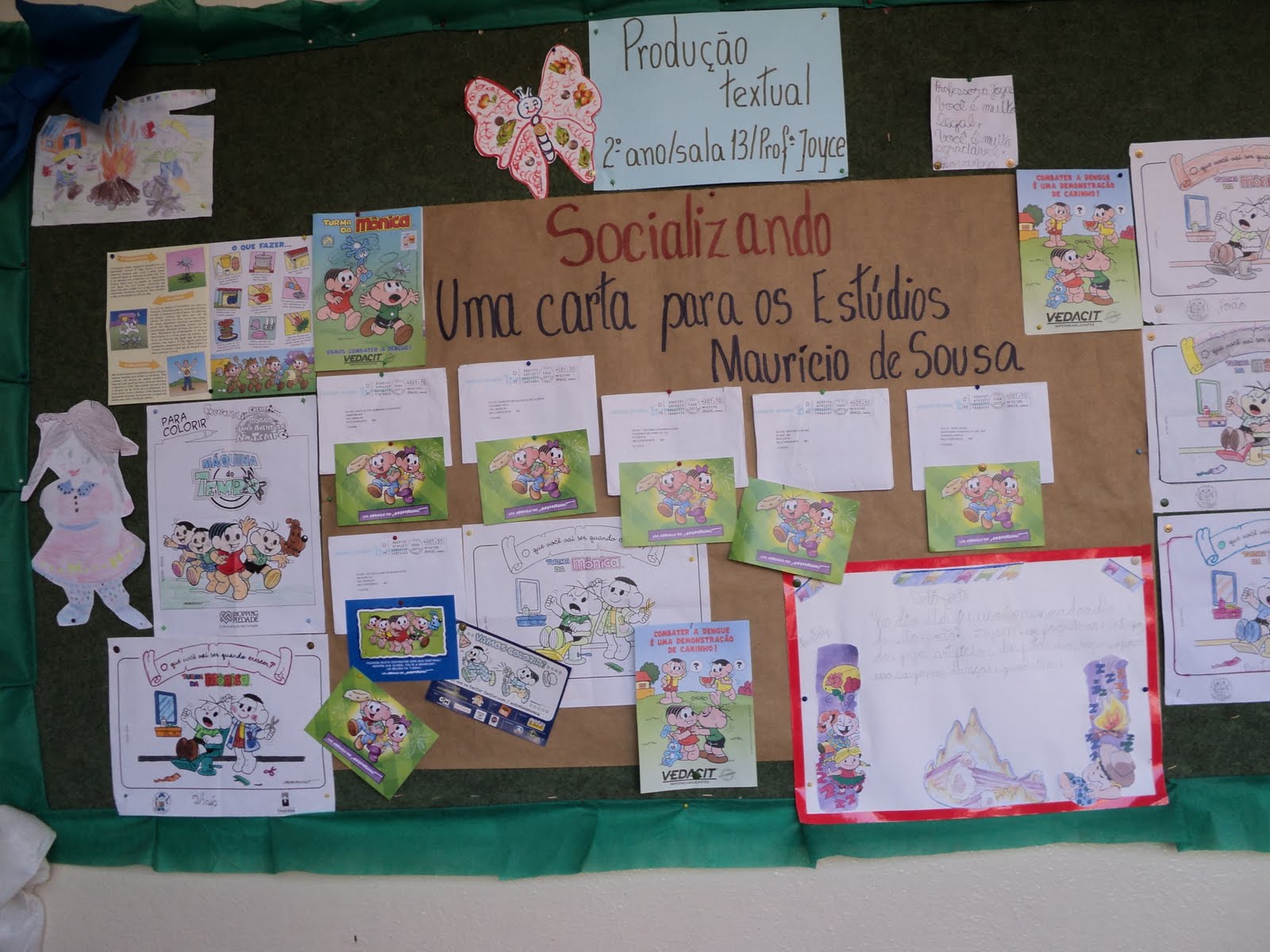 Joyce Pianchão: O cantinho das produções da turma do 2º ano