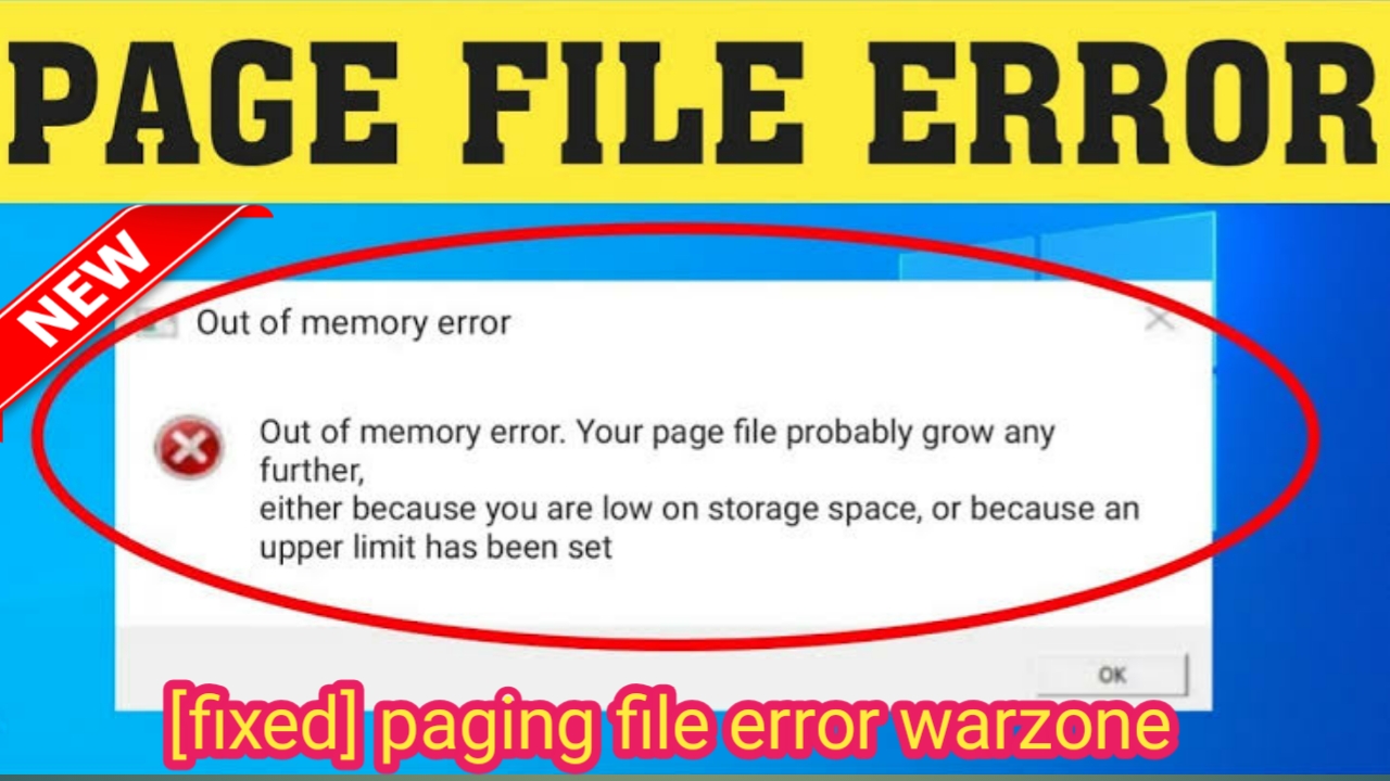 [Fixed] paging file error warzone-how to fix paging file error warzone ...