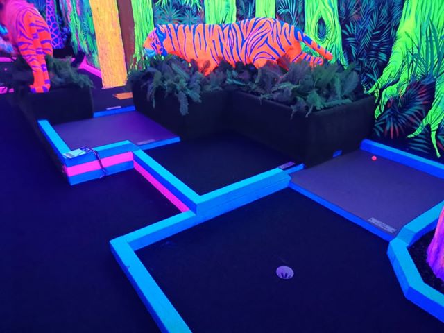 The Ham and Egger Files: Indoor Black Light Mini Golf
