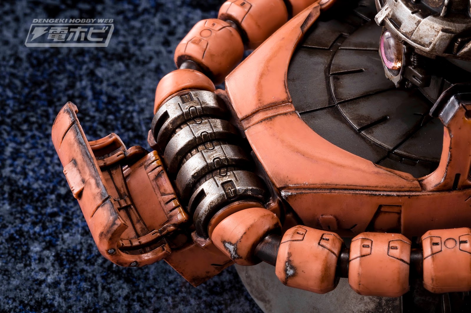 Exceed Model Zaku Head Collection Sample Painted Build by Dengeki Hobby