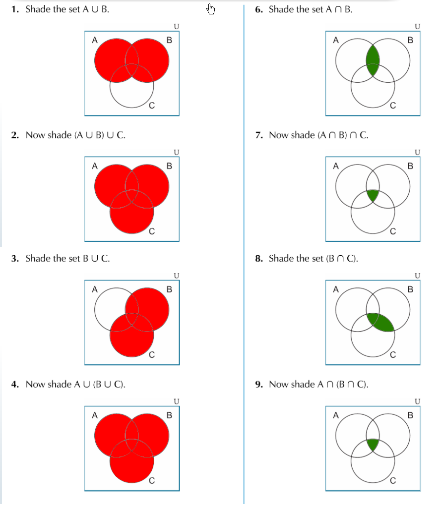 Green Maths: Sets - Activity Book Solutions