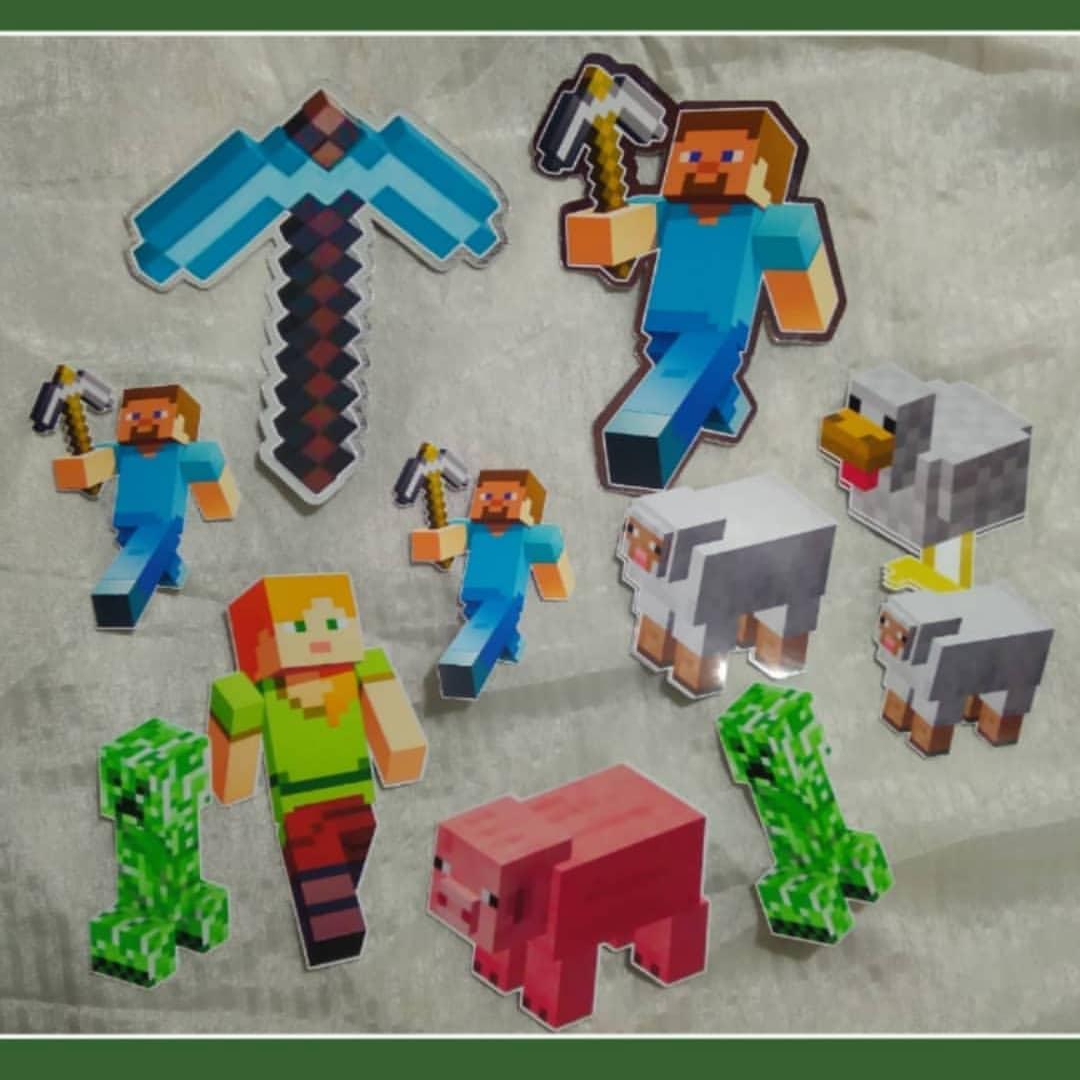 Topper Personajes MineCraft - Mis Toppers Tus Toppers