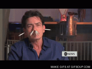 ARTE GIF: Charlie Sheen Animated GIF | #DigaNãoAsDrogas