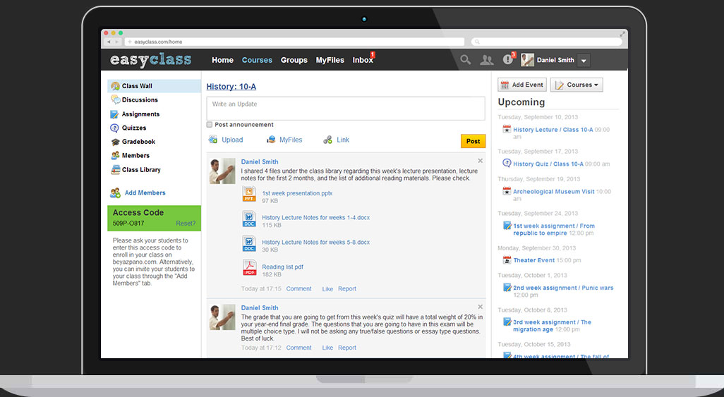 EasyClass - A free web based learning environment for you and your ...