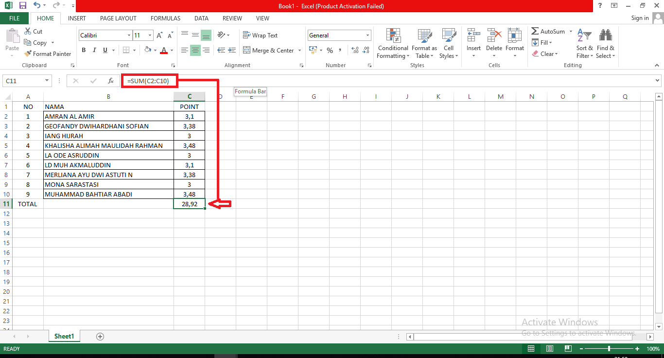 Tutorial EASY77: Tutorial dasar-dasar menggunakan rumus ms excel