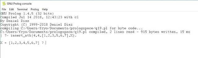 CskeCode: Write a prolog program to implement insert_nth(I, N, L, R ...