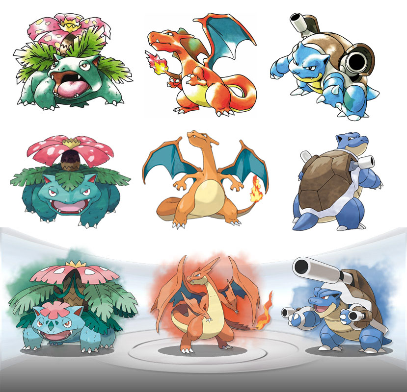The Fanboy SEO: New Mega Forms for Charizard, Blastoise and Venusaur ...