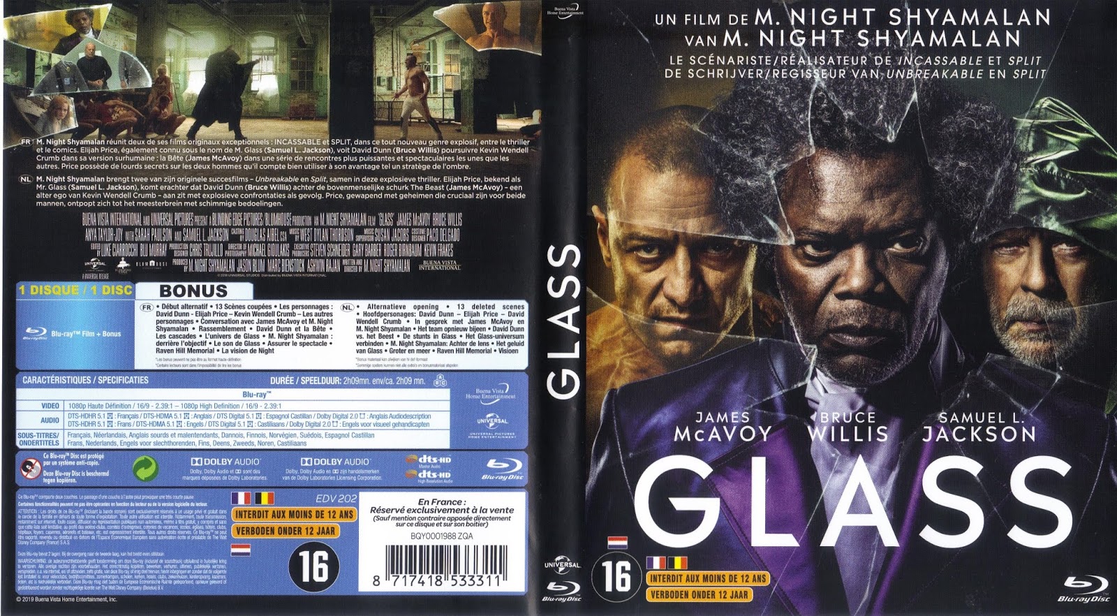 BLU-RAY JAQUETTES BLU-RAY: Glass