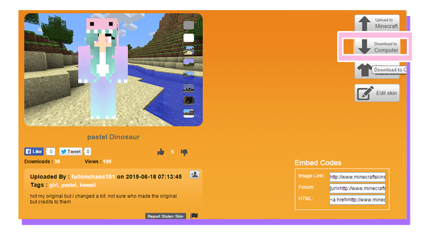 Grummi: ¡Cambiar la Skin de Minecraft!