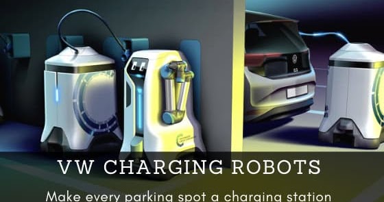 Volkswagen charging robots can make every parking spot a charging ...