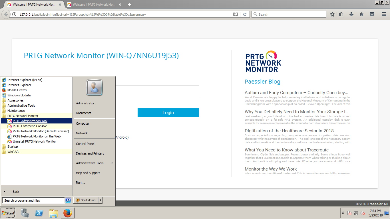 Xây dựng hệ thống monitoring tập trung với PRTG (Phần 1 - Cài đặt)
