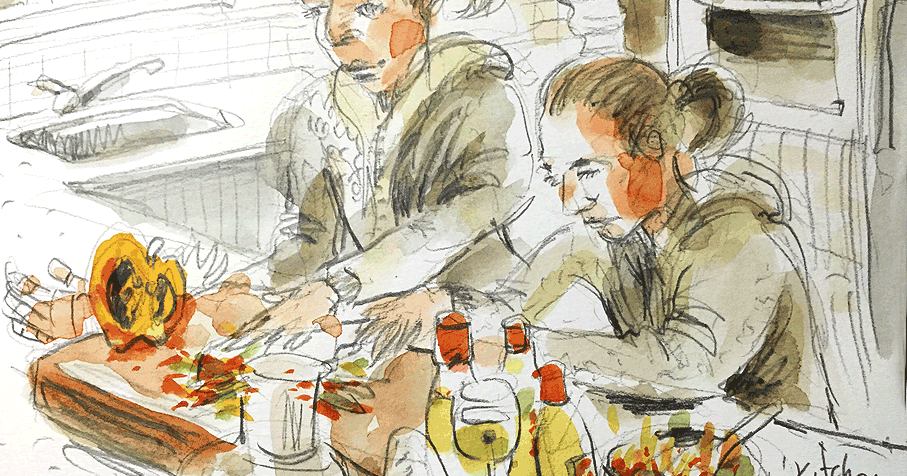 All go in the kitchen!