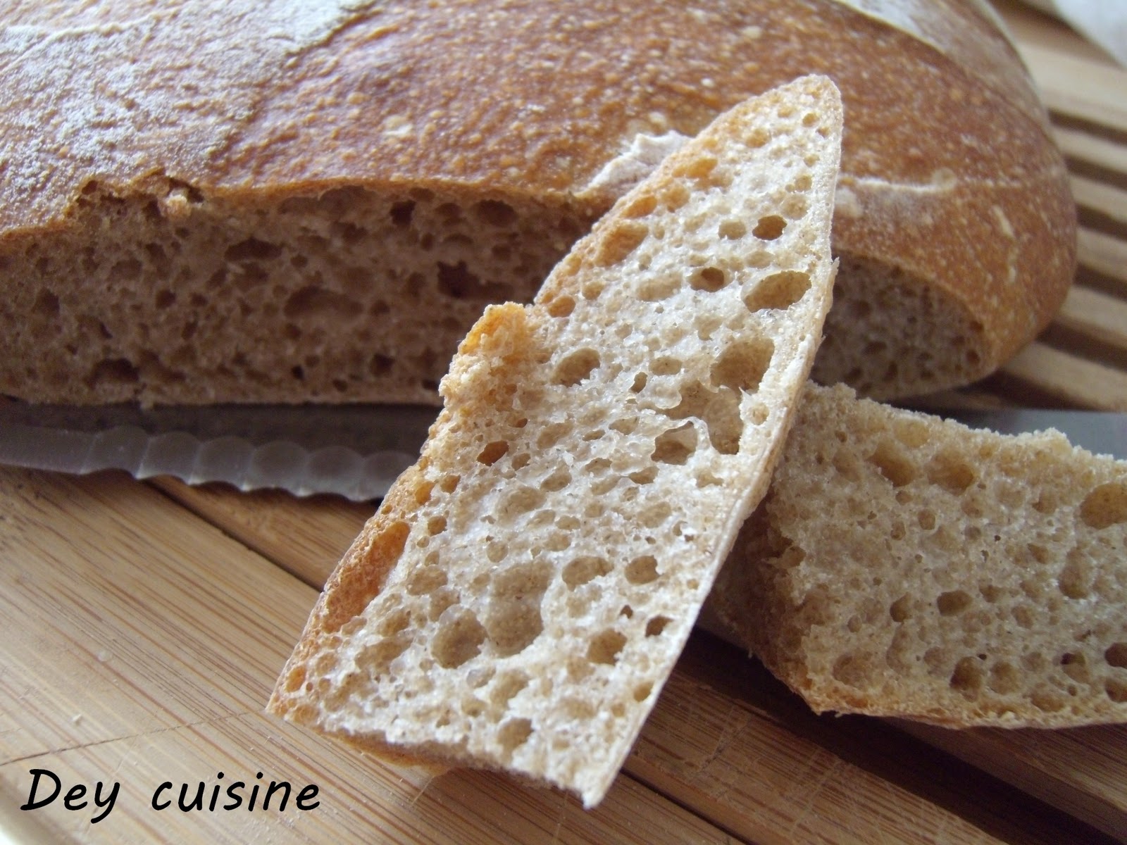 Dey cuisine: Levain chef & Pain complet au levain
