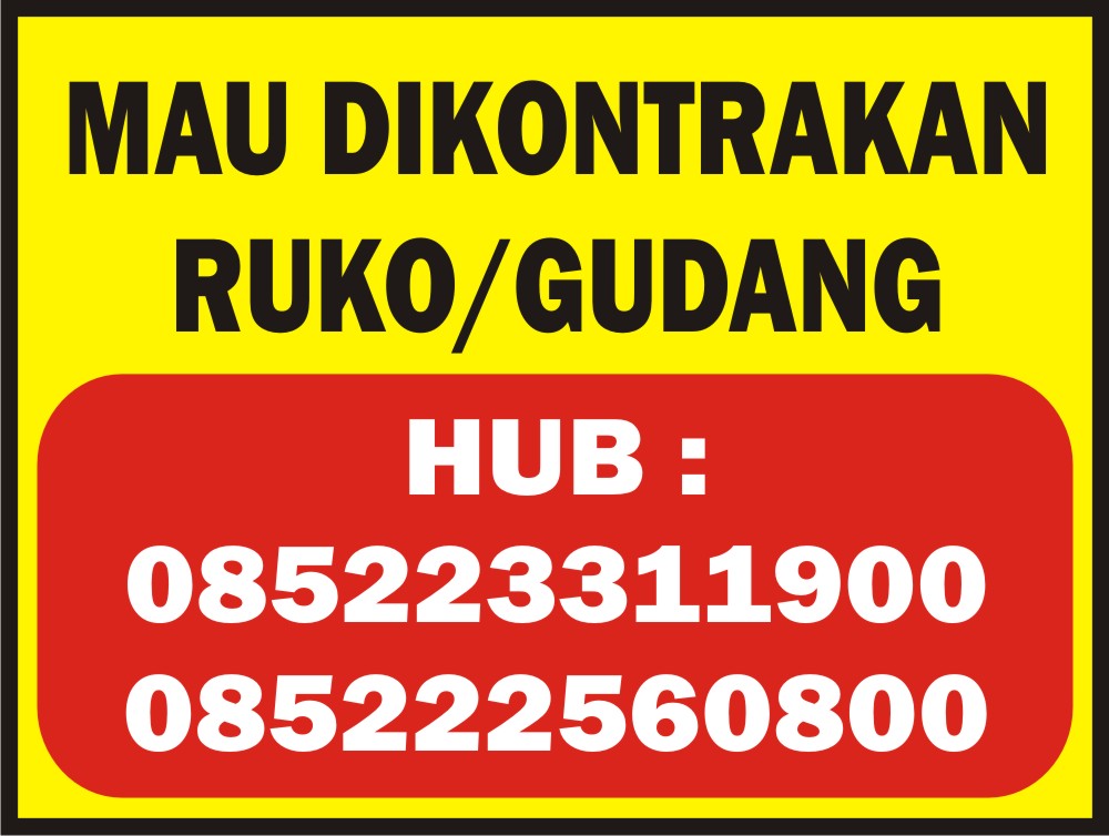 Download Contoh Spanduk Dikontrakkan.cdr - KARYAKU