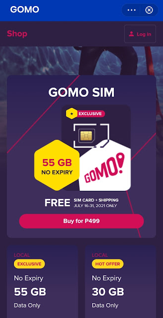 GOMO offers SIM w/ 55GB no expiry data until July 31 | PinoyTechSaga