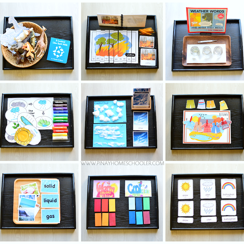 Weather Activity Trays for Kindergarten and First Graders | The Pinay ...