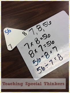 Division with Manipulatives - Teaching Special Thinkers