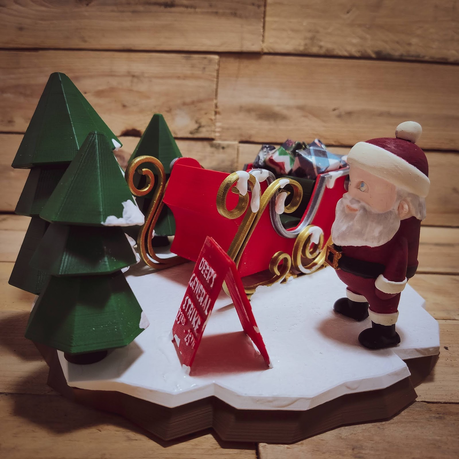 Santa Claus & The Deer's Strike | The3Dprinting 3D print Dioramas ...