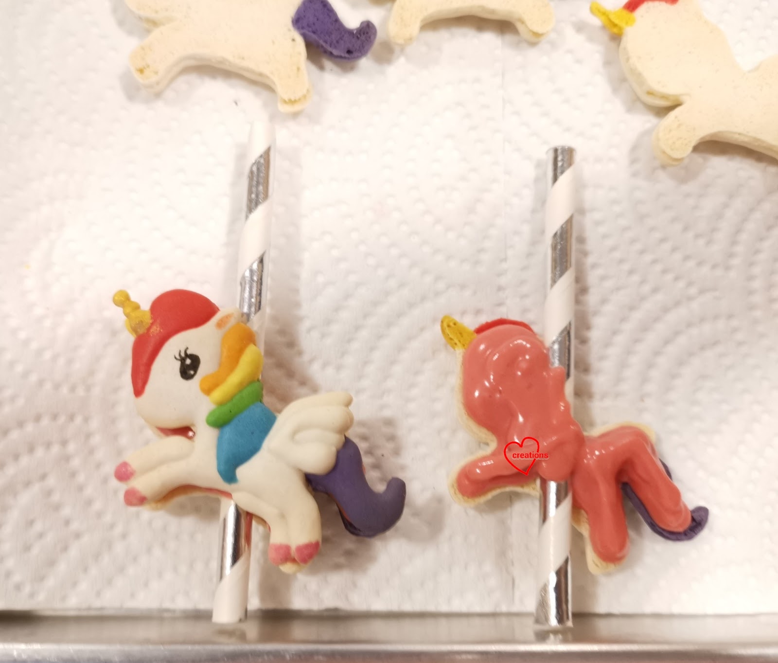 Loving Creations for You: Rainbow Unicorn Macaron Carousel on Chocolate ...