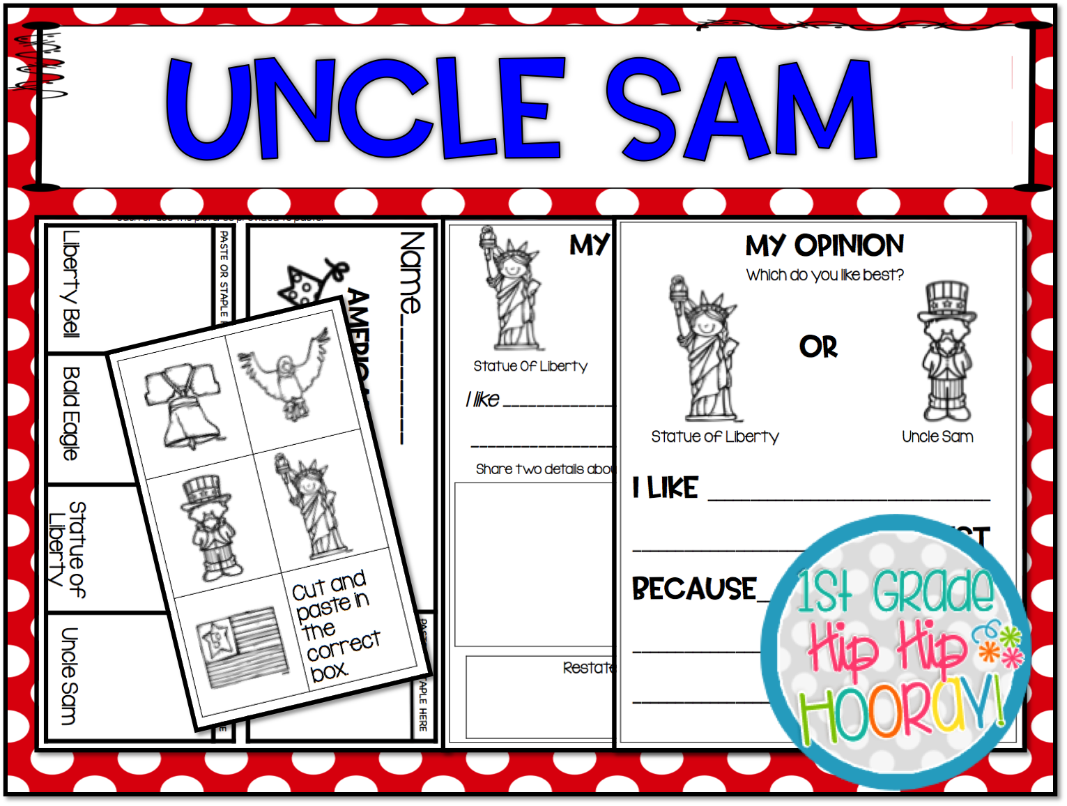1st Grade Hip Hip Hooray!: Uncle Sam Day September 13th