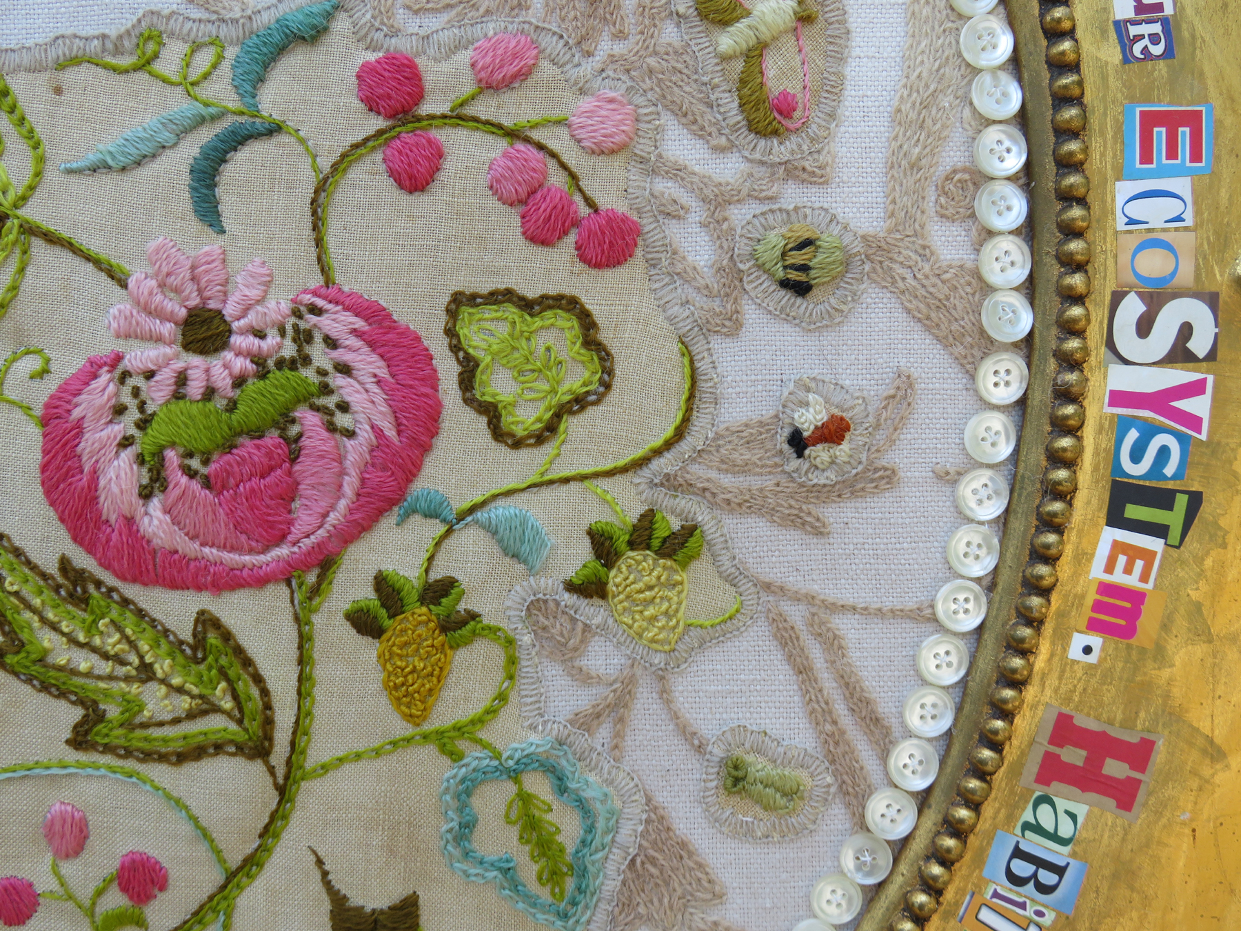 Art In Stitches: Biodiversity and a new kitten