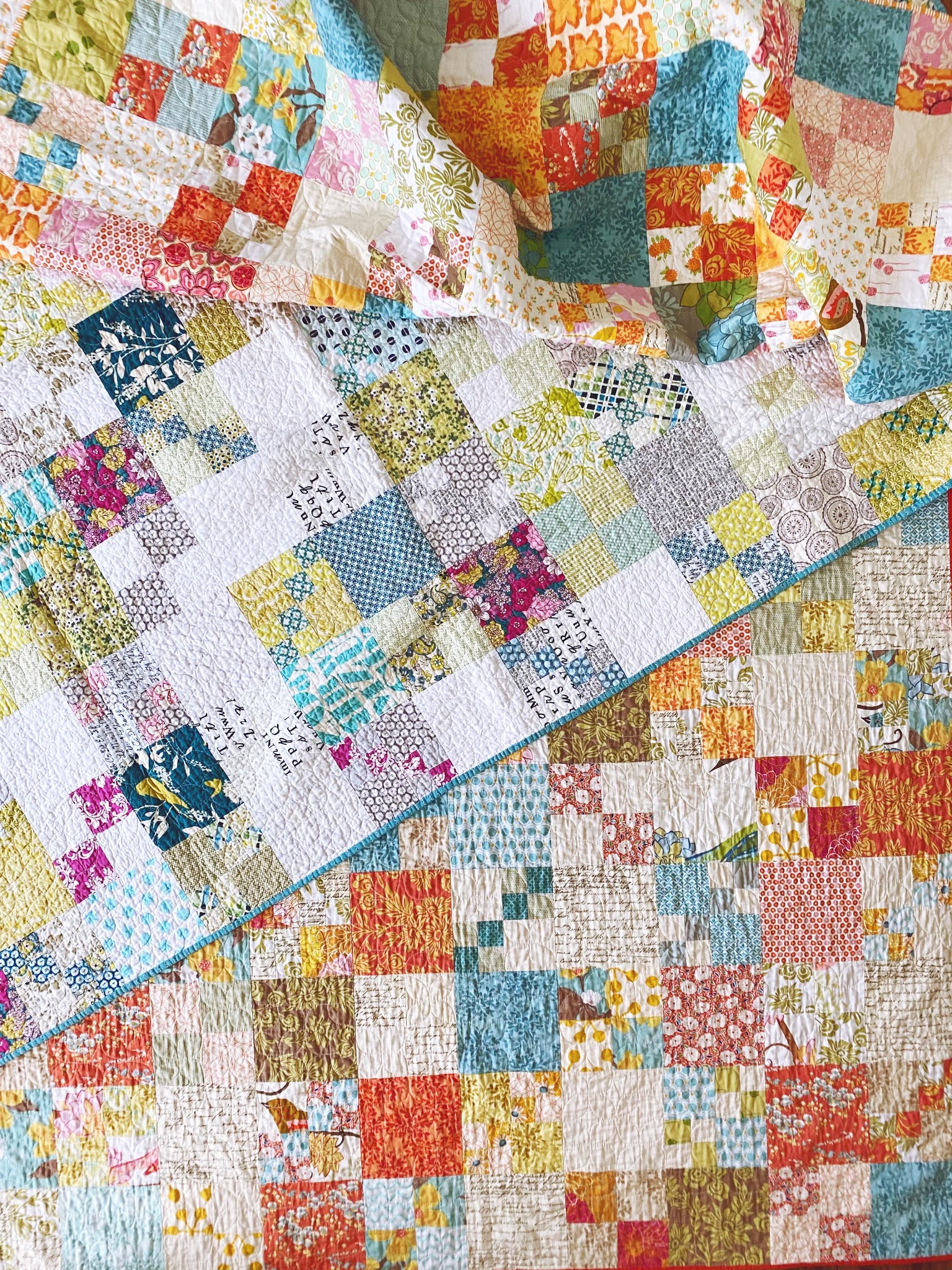 Splish Splash Stash: penny patch 3 block variation: process, musings ...