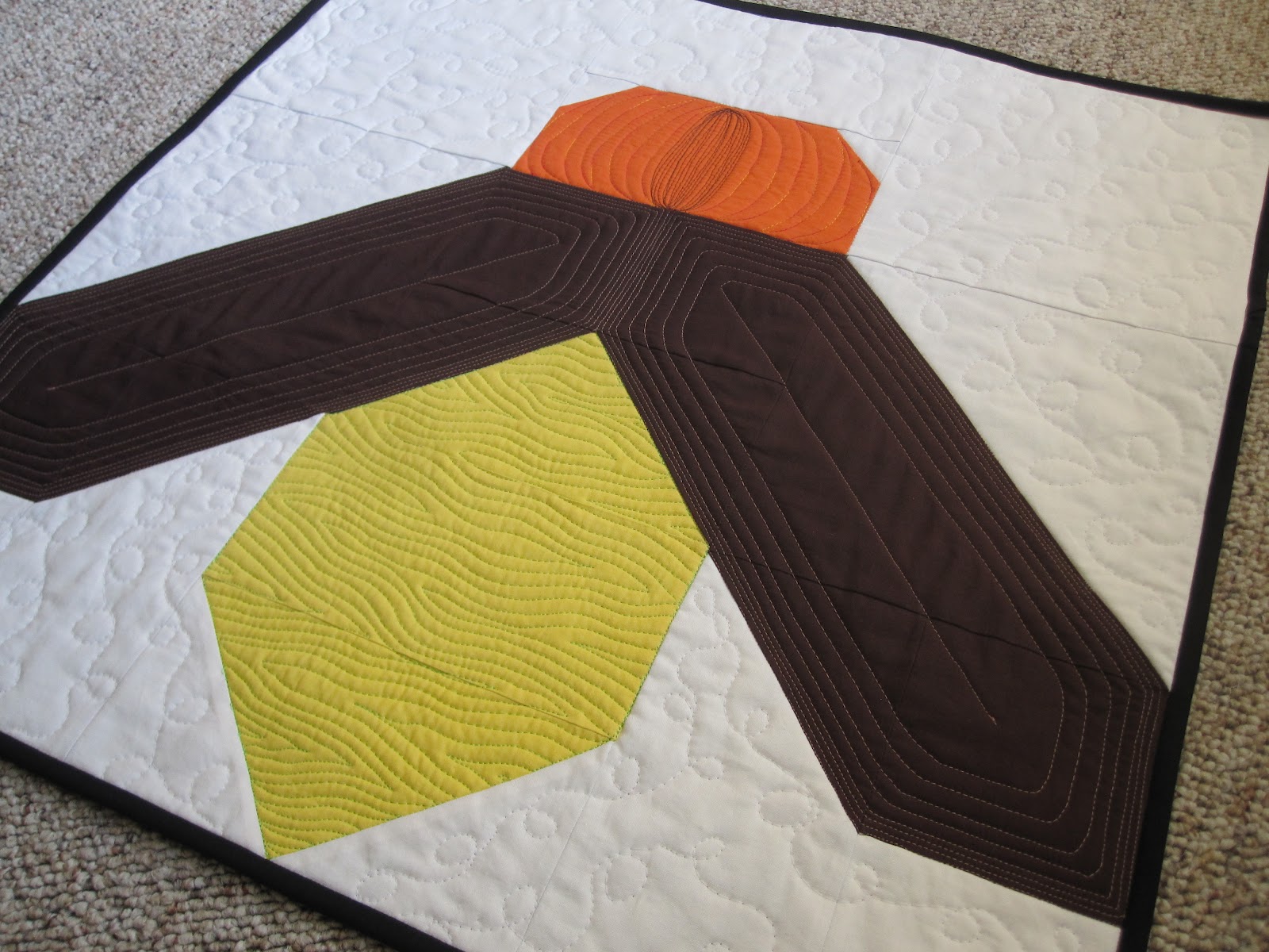 Becky's Blabber: Friday Finish: Firefly Mini-Quilt
