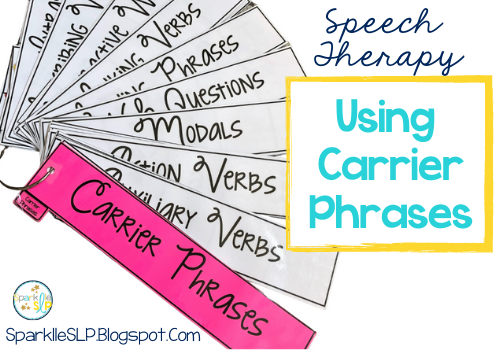 Essential Visuals in Speech Therapy Using Carrier Phrase Sentence ...