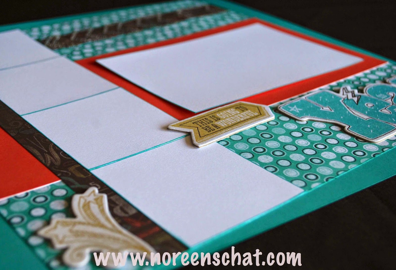 Noreen's Scrap N Chat: CTMH Chalk It Up Scrapbook Layout