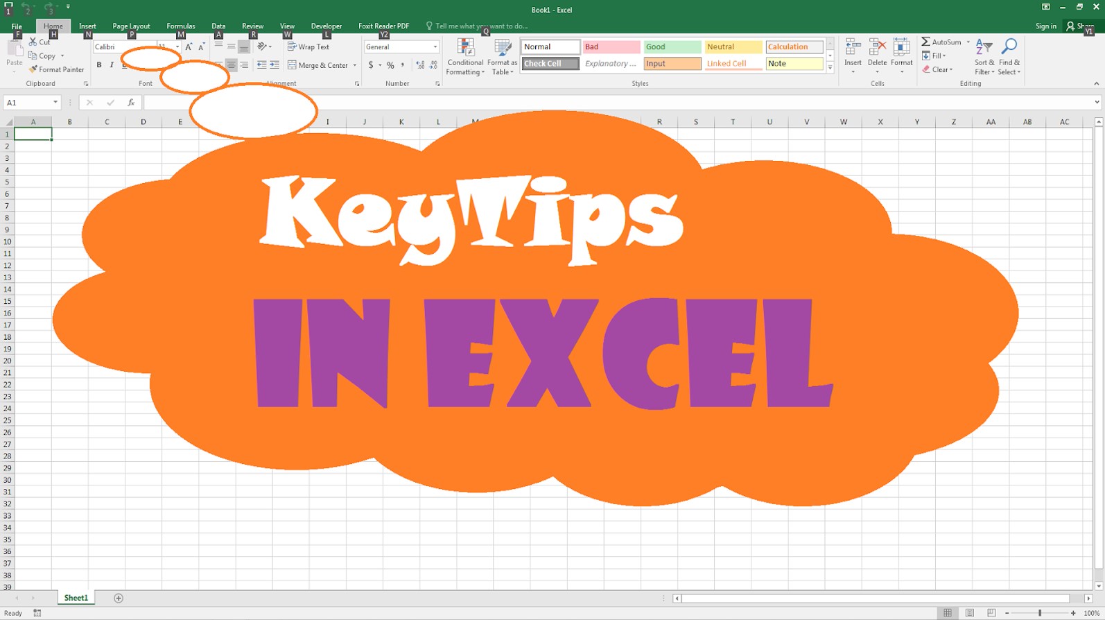 KeyTips - thư viện phím tắt trong Excel ~ Website Tips