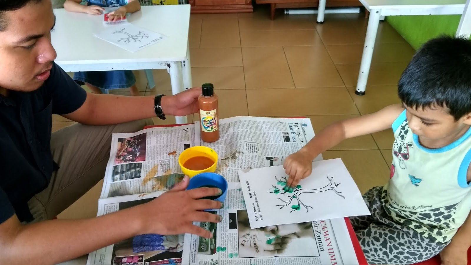 Taska Ummi Ida: Aktiviti Capan Jari