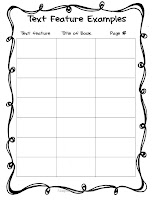 Classy Classroom: Text Features Fun