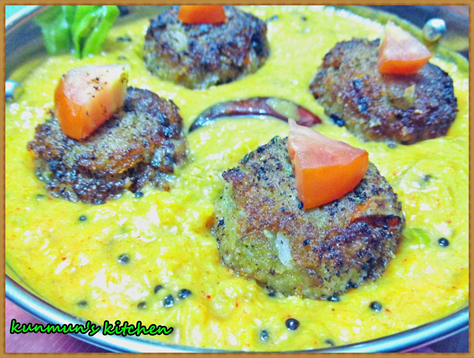 Kunmun's Delicious Kitchen: Fish Tikki With Spicy Lentil Gravy [A ...