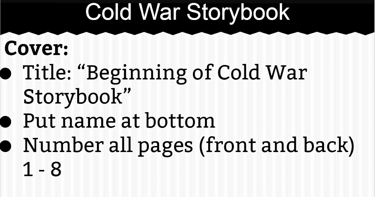 American History: Investigating the past...: Cold War Storybook