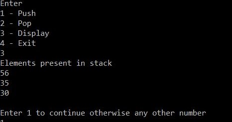 All C Programs: Array Implementation of Stacks
