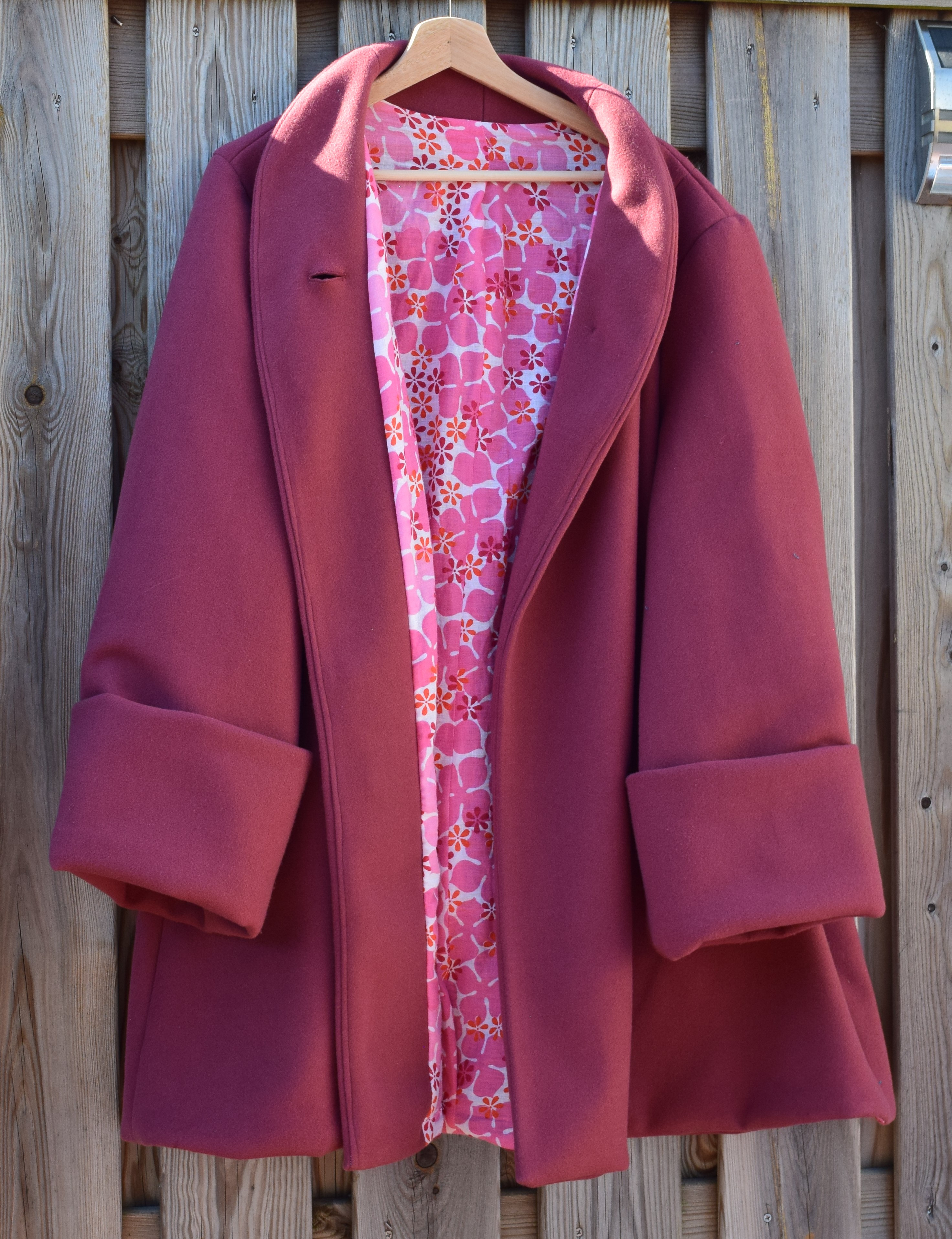 Patern review: Gertie's charm pattern; Swing coat.