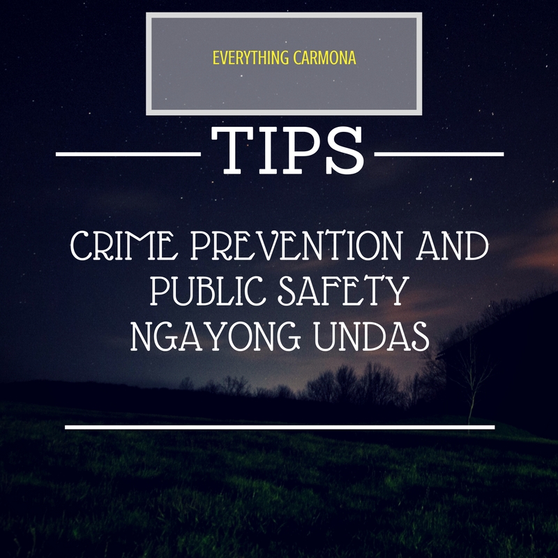 Safety Tips sa Undas - Everything Carmona