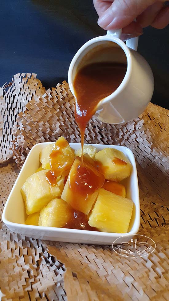 Rumbling Tummy: Steam tapioca with coconut caramel sauce
