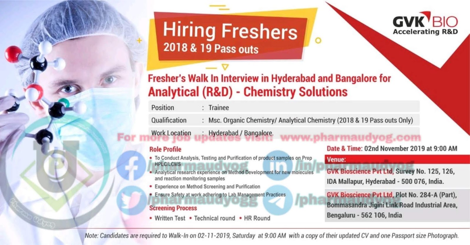 GVK bio | Walk-in interview at Hyderabad & Bangalore for Freshers on 2 ... GVK bio | Walk-in interview at Hyderabad & Bangalore for Freshers on 2 ...