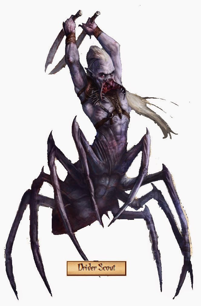 Realms of Chirak: Can a drider spin webs?