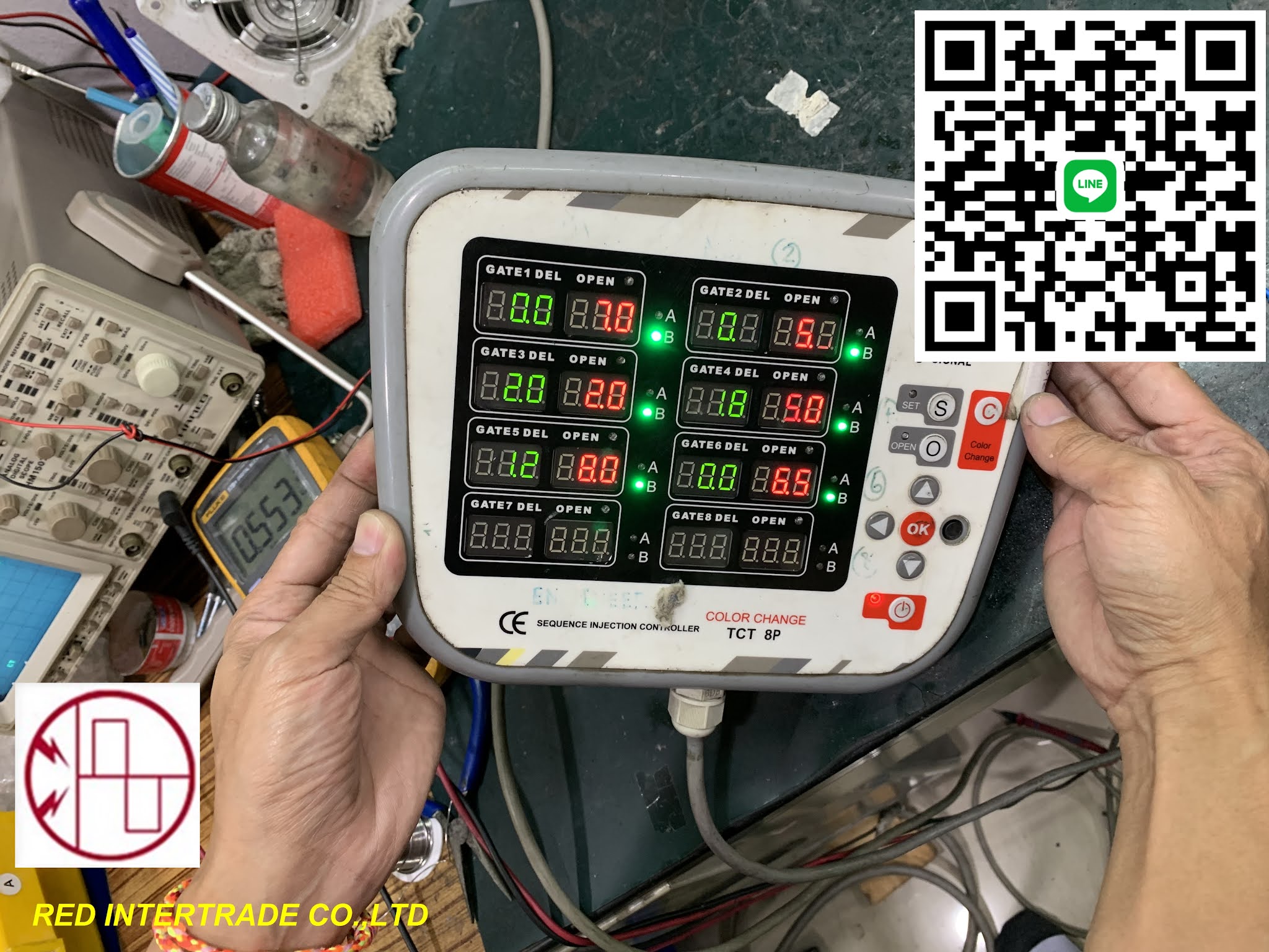 รับซ่อม sequence injection controller อาการ ไฟไม่ติด dc 24v ไม่ออก