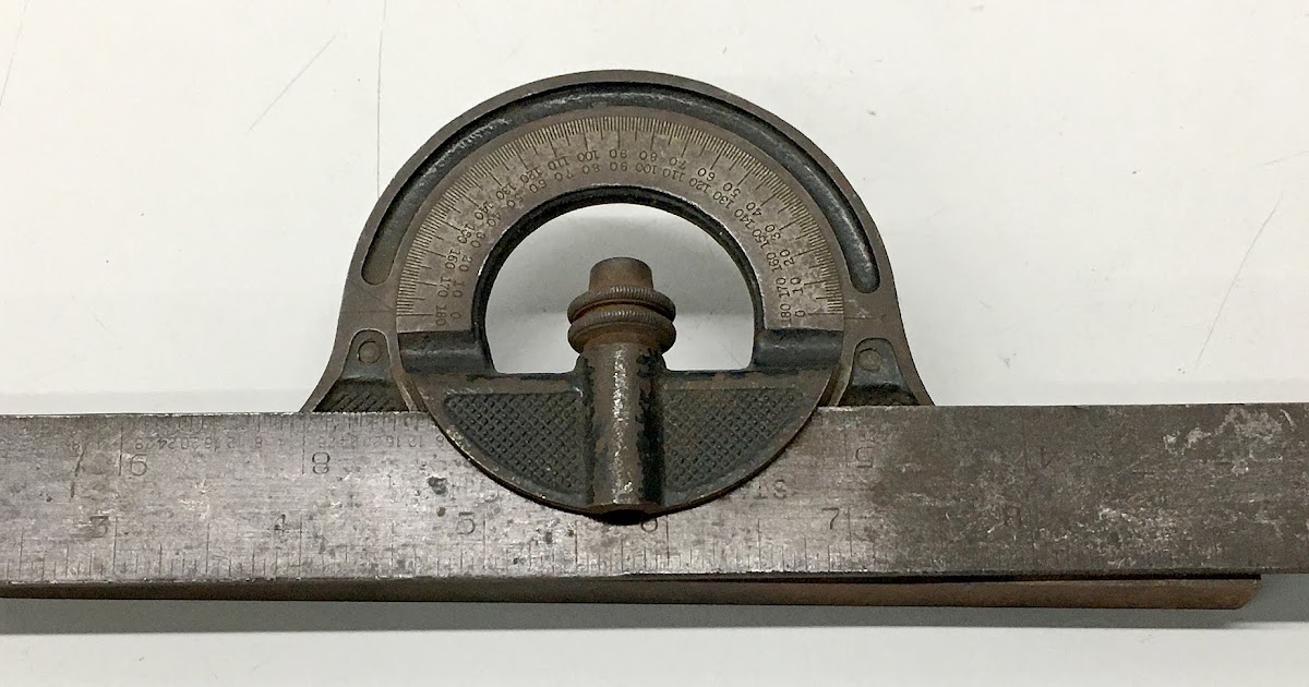carchaeology: Starrett Machinists Angle Gauge/Rule (before & after ...