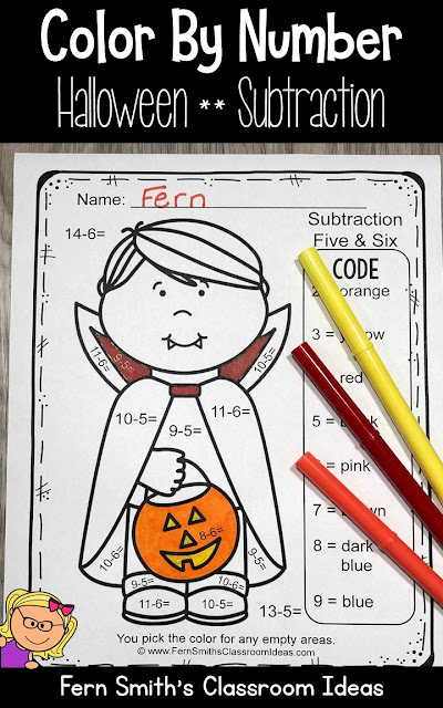 Looking for Some Adorable Halloween Addition and Subtraction Seatwork ...