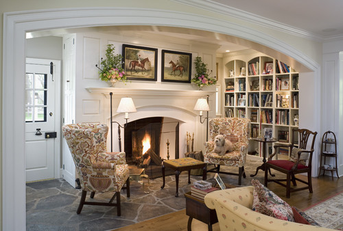 Content in a Cottage: Cozy Fireplace Nook