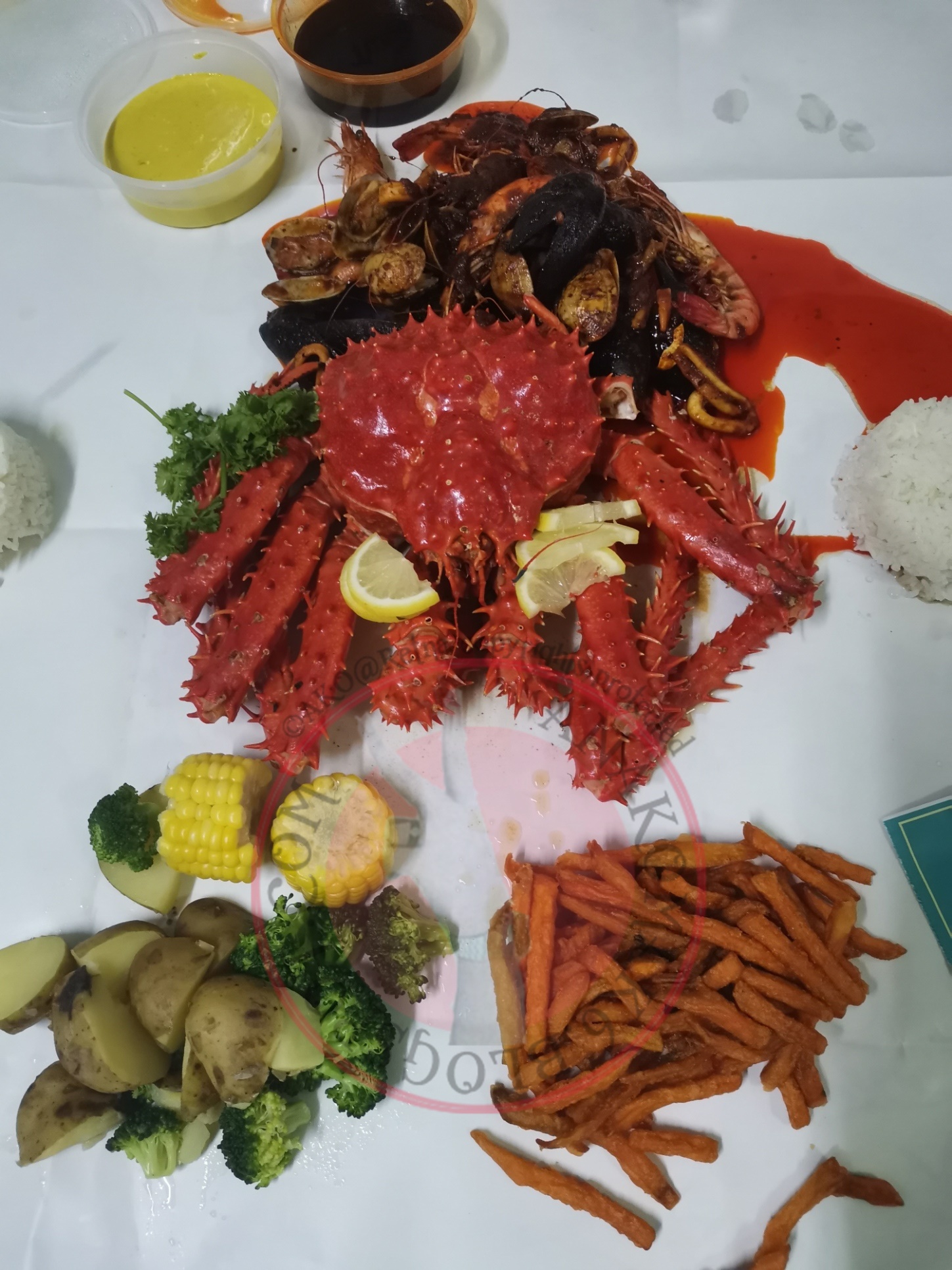 Yang ini ako amek set Tiny Combo plus ngan King Crab.