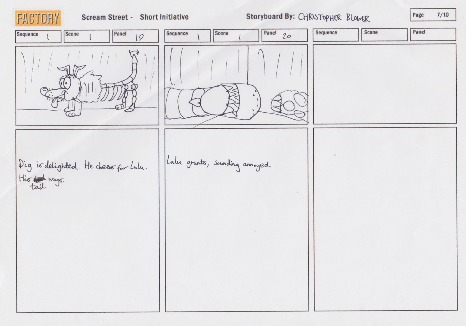 Christopher's Animation Blog: Storyboards for 'Scream Street ...