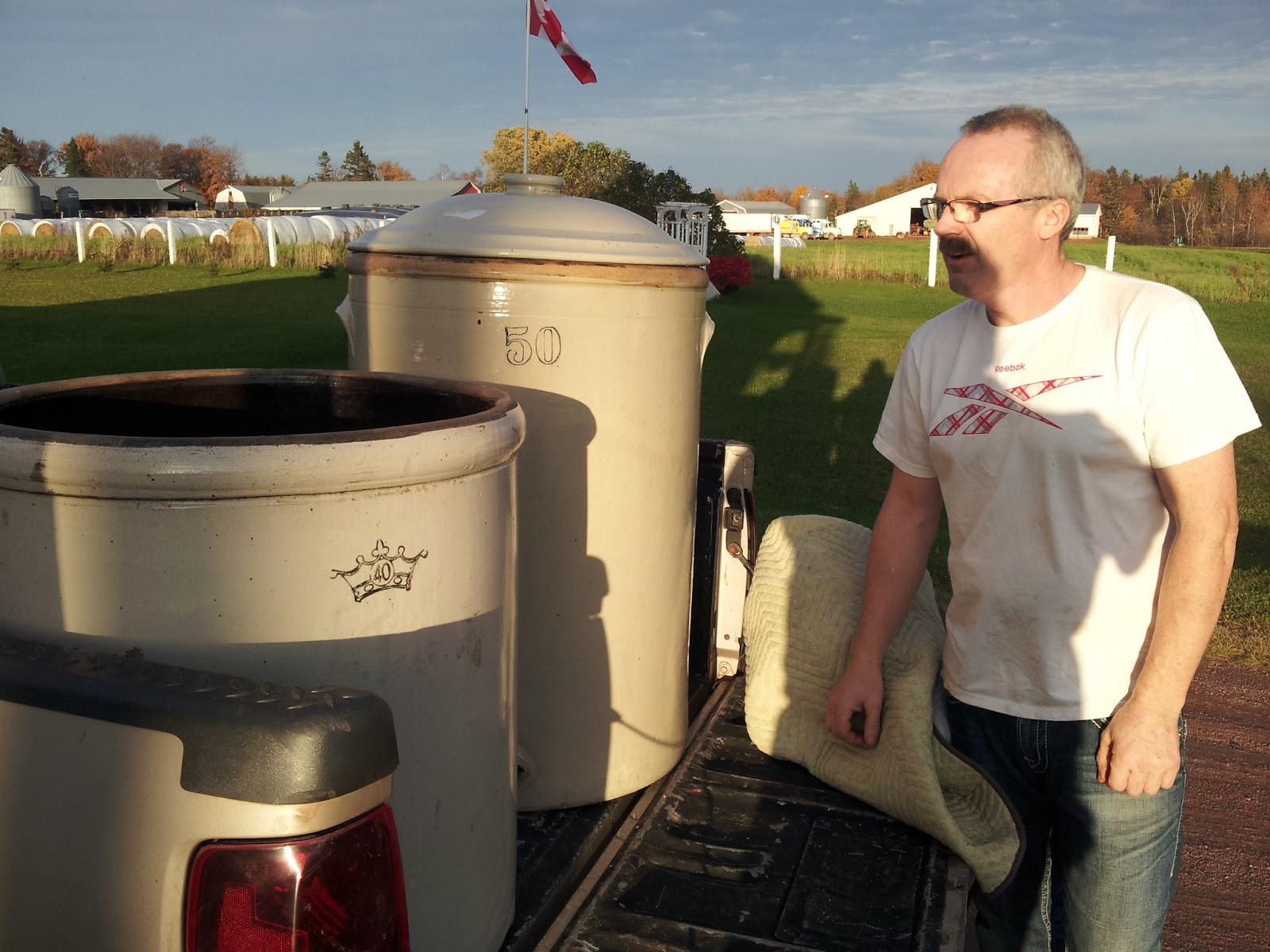 P.E.I. Heritage Buildings: 50 gal and 40 gal Crocks